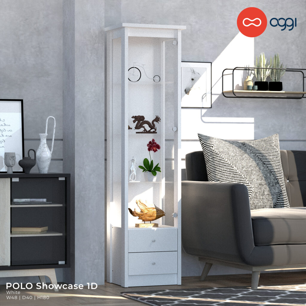 Oggi - Lemari Hias - Showcase / Oggi Polo Showcase 1D - Oggi Furniture