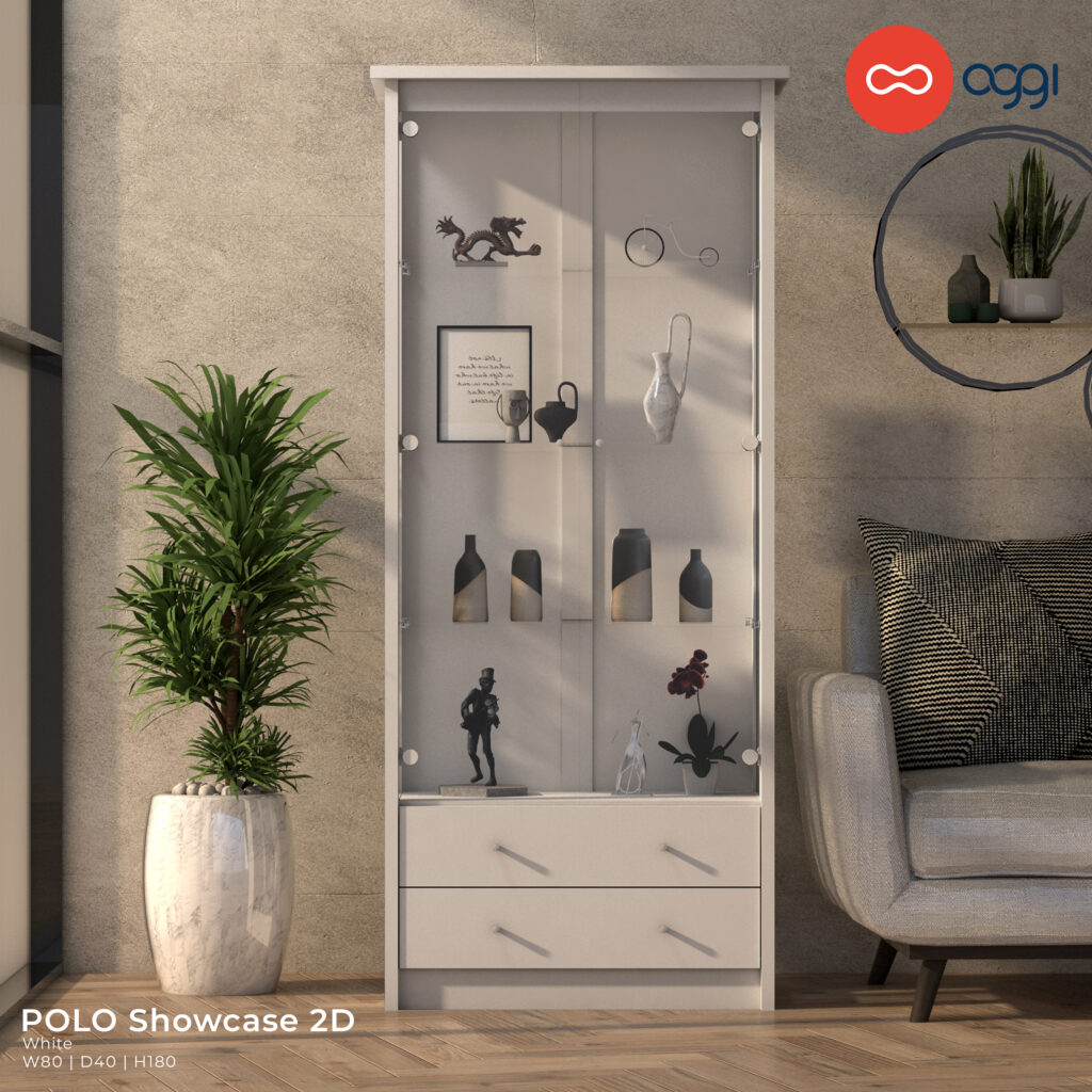 Oggi - Lemari Hias / Showcase / Oggi Polo Showcase 2D - Oggi Furniture